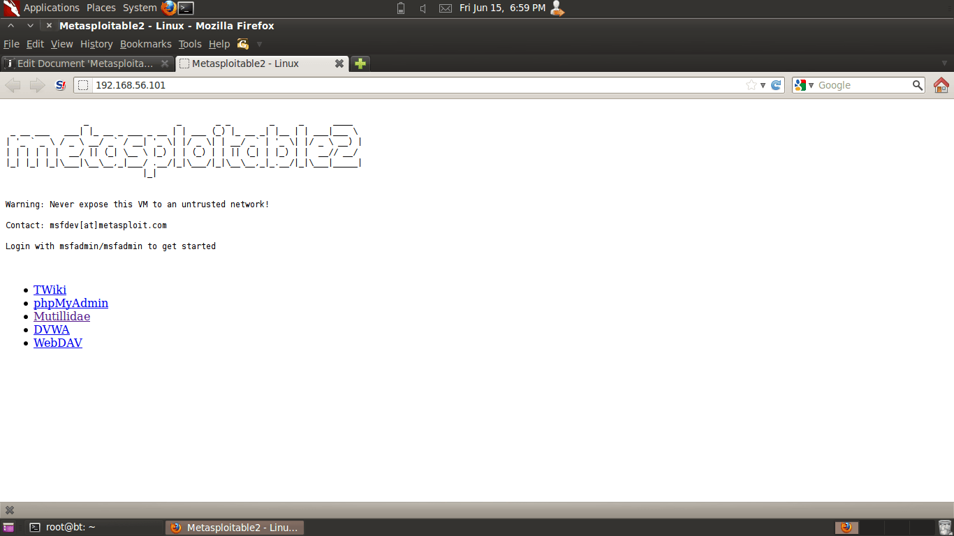 Metasploitable 2可利用性指南| Metasploit文档 - 必威靠谱